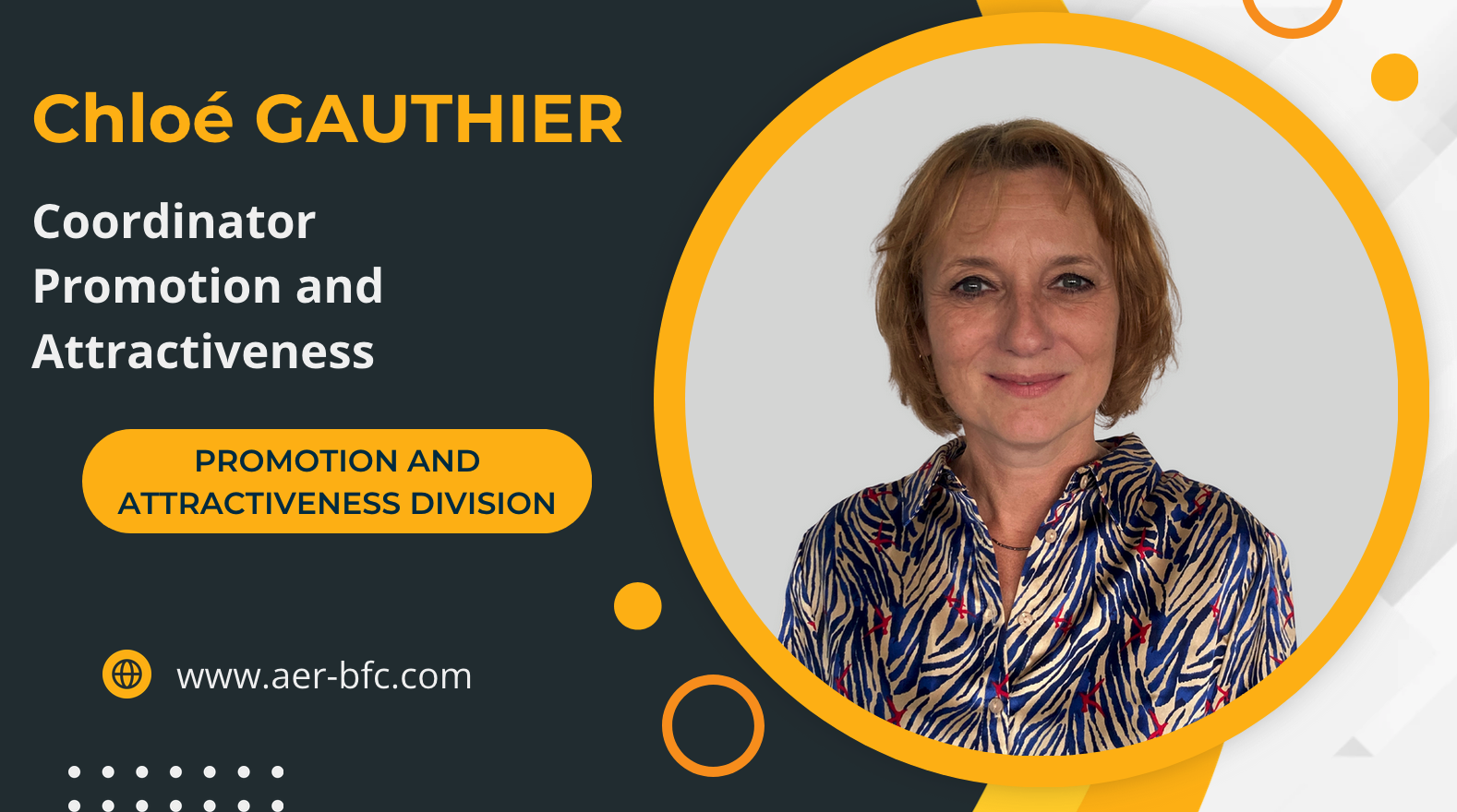 Welcome to Chloé GAUTHIER, who has joined the Promotion and Attractiveness Unit. – Agence ...